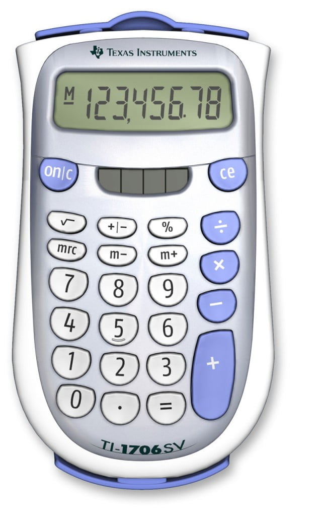 Texas Instruments TI-1706 SV Basic Calculator - SchoolMart