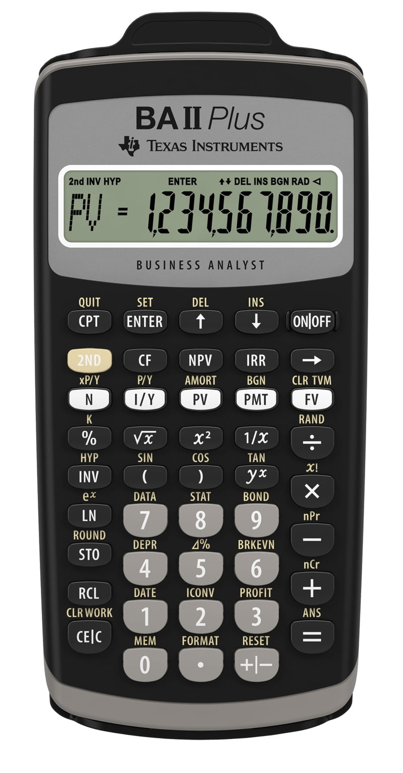 Texas Instruments BA II Plus Financial Calculator SchoolMart