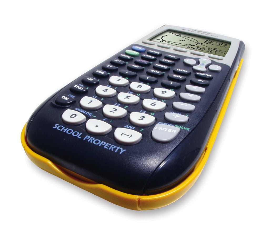 Texas Instruments TI 84 Plus Graphing Calculator In EZ Spot Yellow With 
