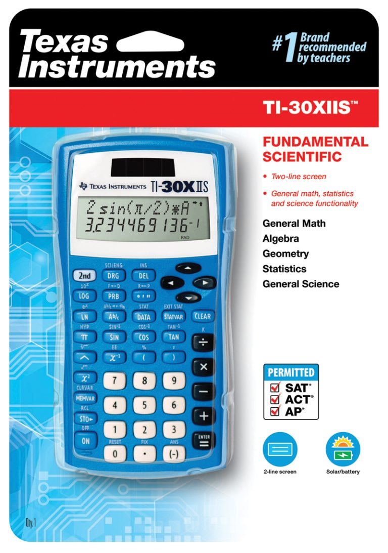 Texas Instruments TI-30X IIS Scientific Calculator - SchoolMart