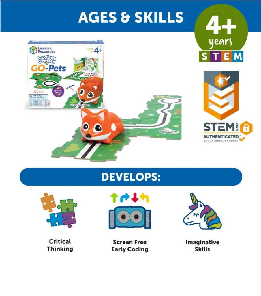 Coding Critters® Go-Pets: Scrambles the Fox | SchoolMart